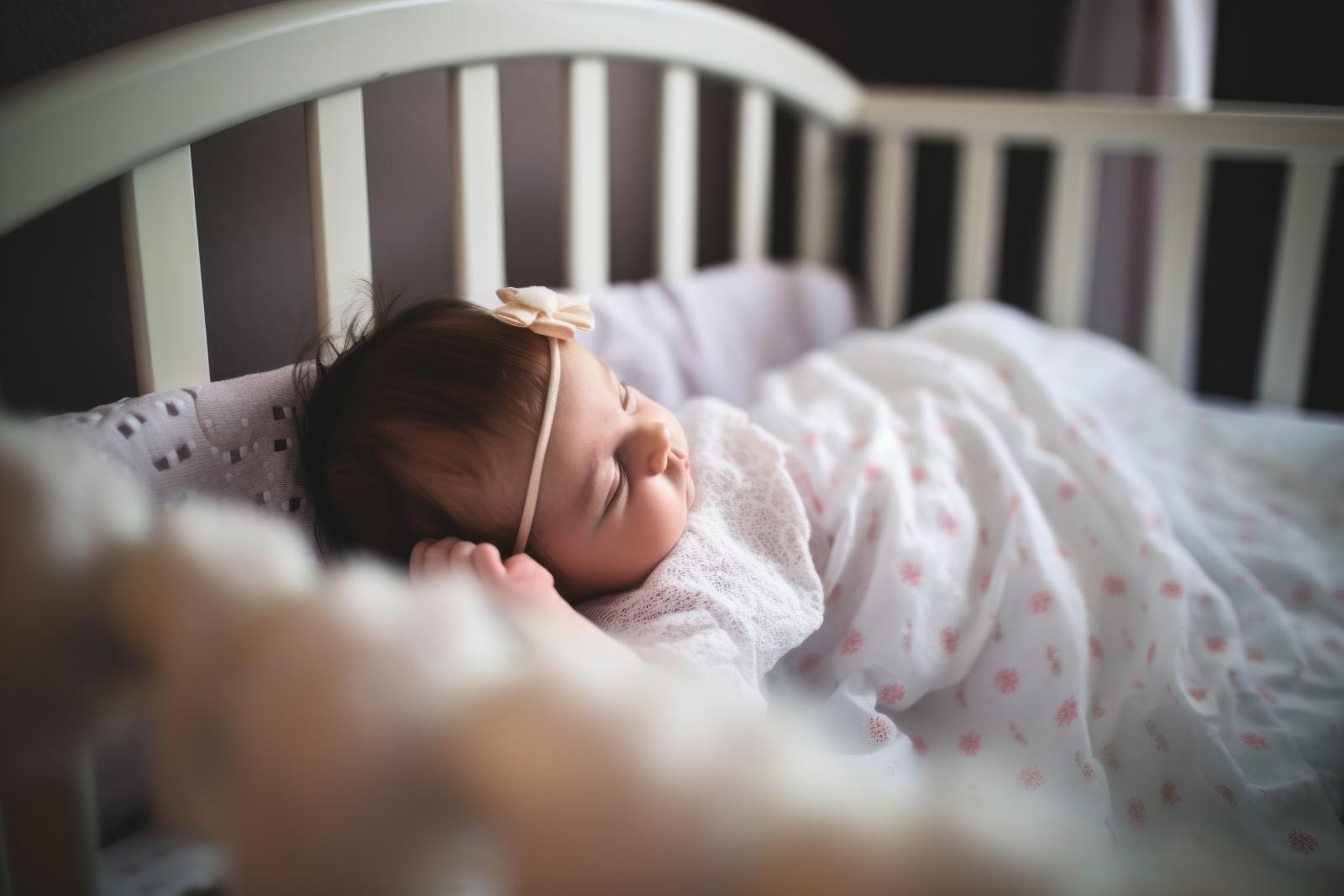 Cea mai bună poziție pentru somn a unui copil cu muci, potrivit ...